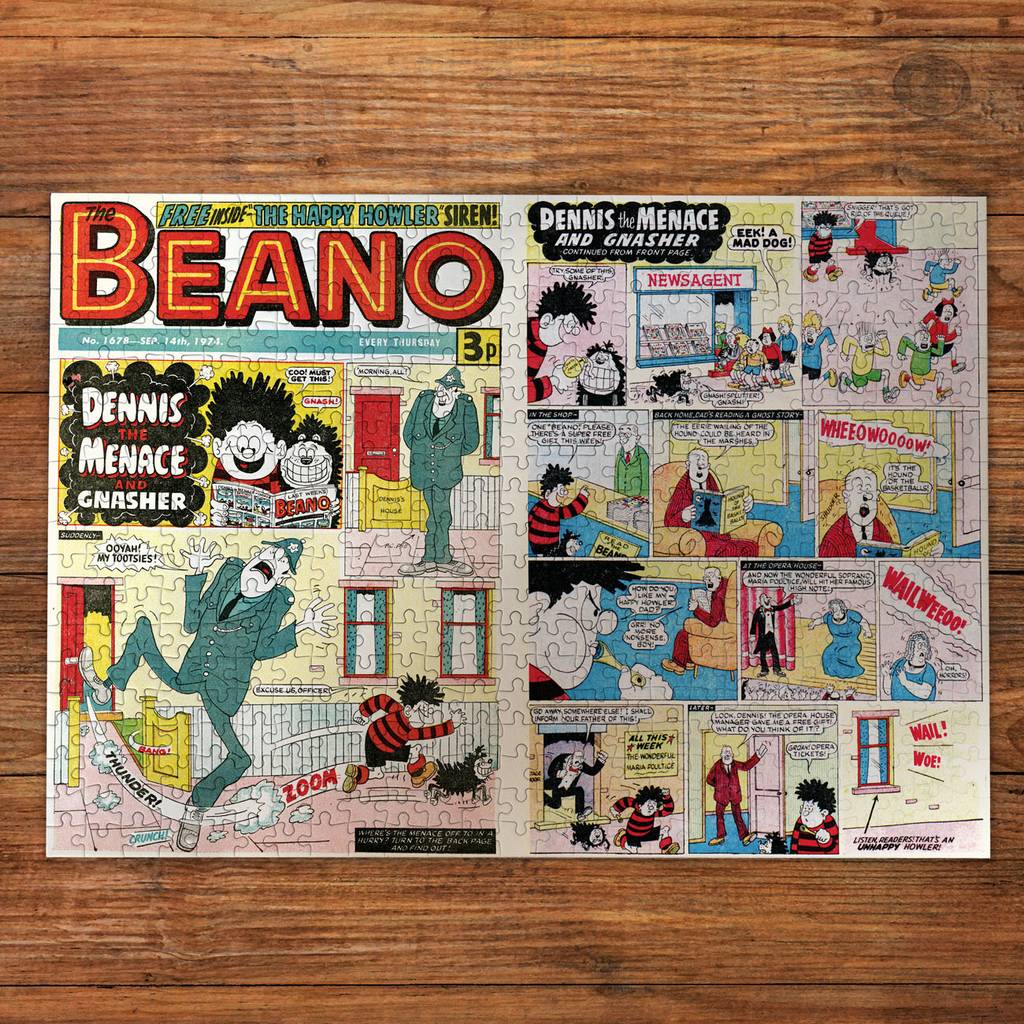Gibsons - 75 Years of Dennis the Menace - 2 x 500 Piece Jigsaw Puzzle ...