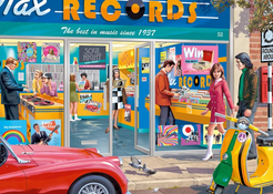 Falcon de Luxe - The Record Shop - 1000 Piece Jigsaw Puzzle – Jigsaw ...
