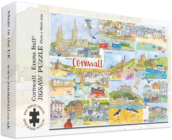 Great British Jigsaws - Cornwall - 1000 Piece Jigsaw Puzzle - Jigsaw ...